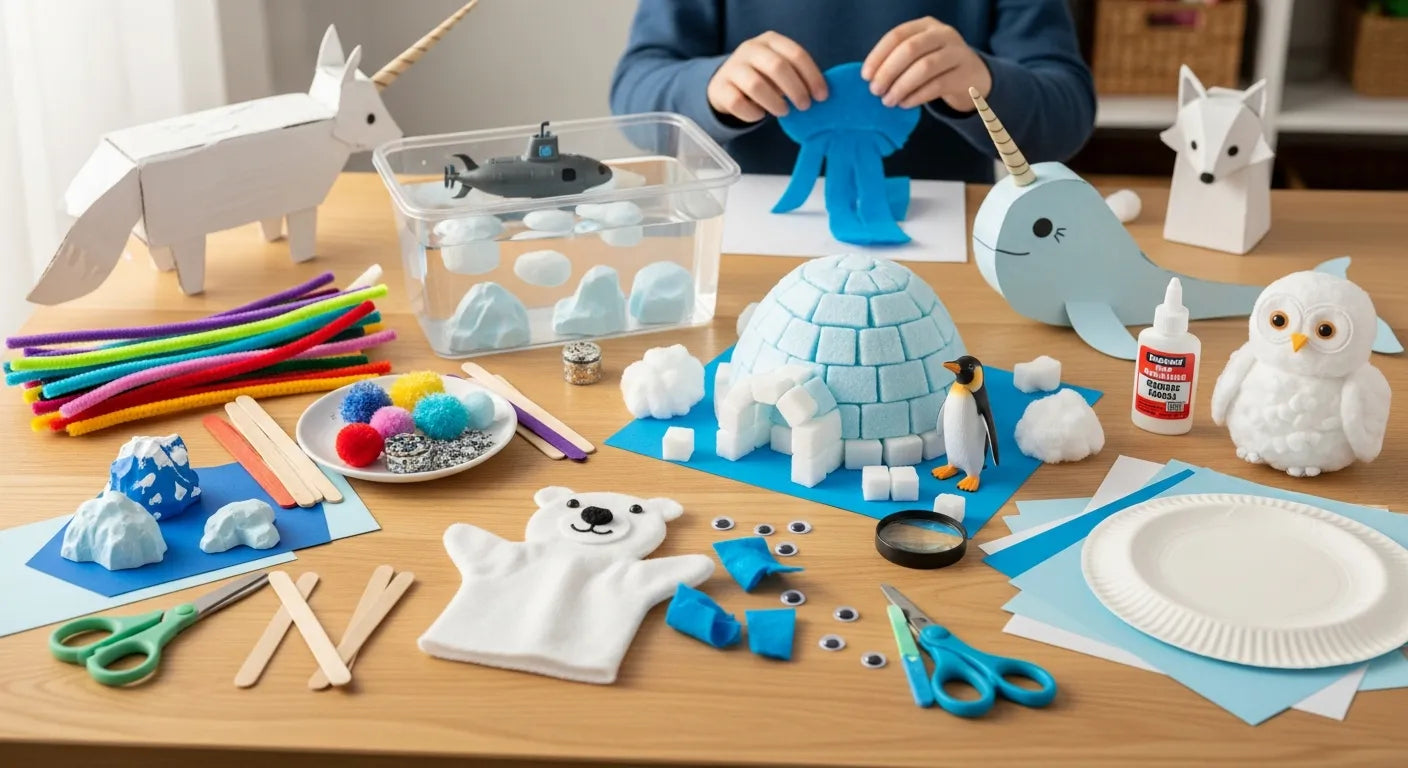 Arctic Animal Crafts for Kids: Winter Wonders & STEM Adventures | I'm ...