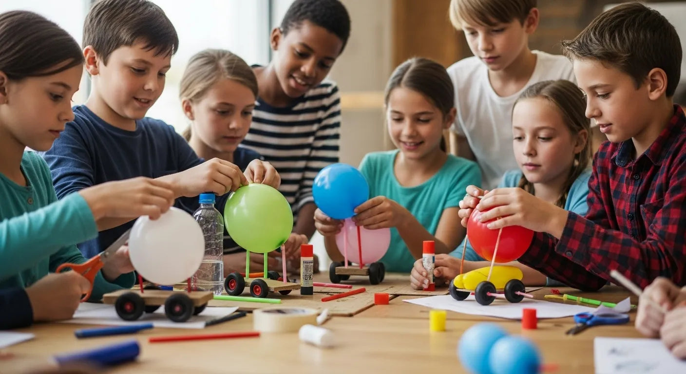 Balloon Car STEM Challenge: Build & Learn with Kids | I'm the Chef Too