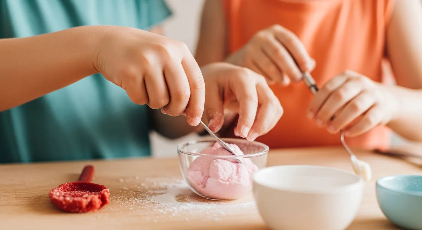 Bath Bomb Experiment for Kids: Fizzing Chemistry Fun! | I'm the Chef Too