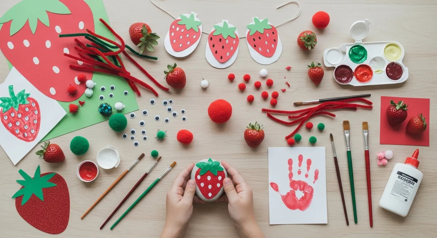 Berry Sweet Fun: Easy Strawberry Crafts for Kids | I'm the Chef Too