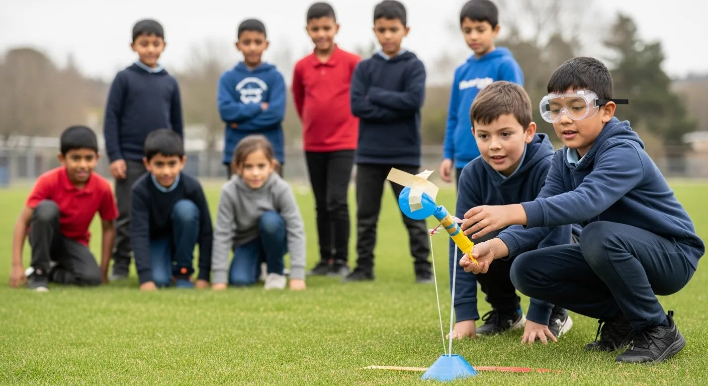 Blast Off with a Balloon Rocket STEM Challenge! | I'm the Chef Too