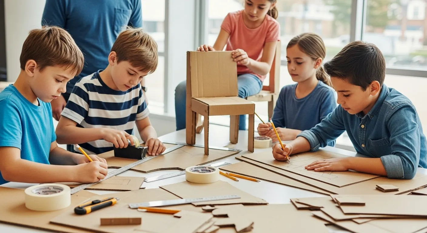 Build & Learn: The Cardboard Chair STEM Challenge | I'm the Chef Too