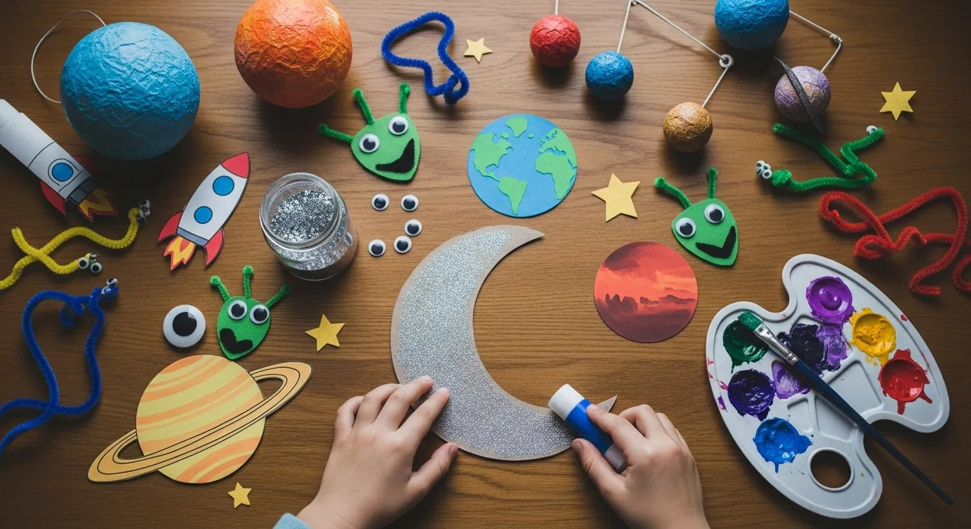 Cosmic Creations: Space Arts and Crafts for Kids | I'm the Chef Too