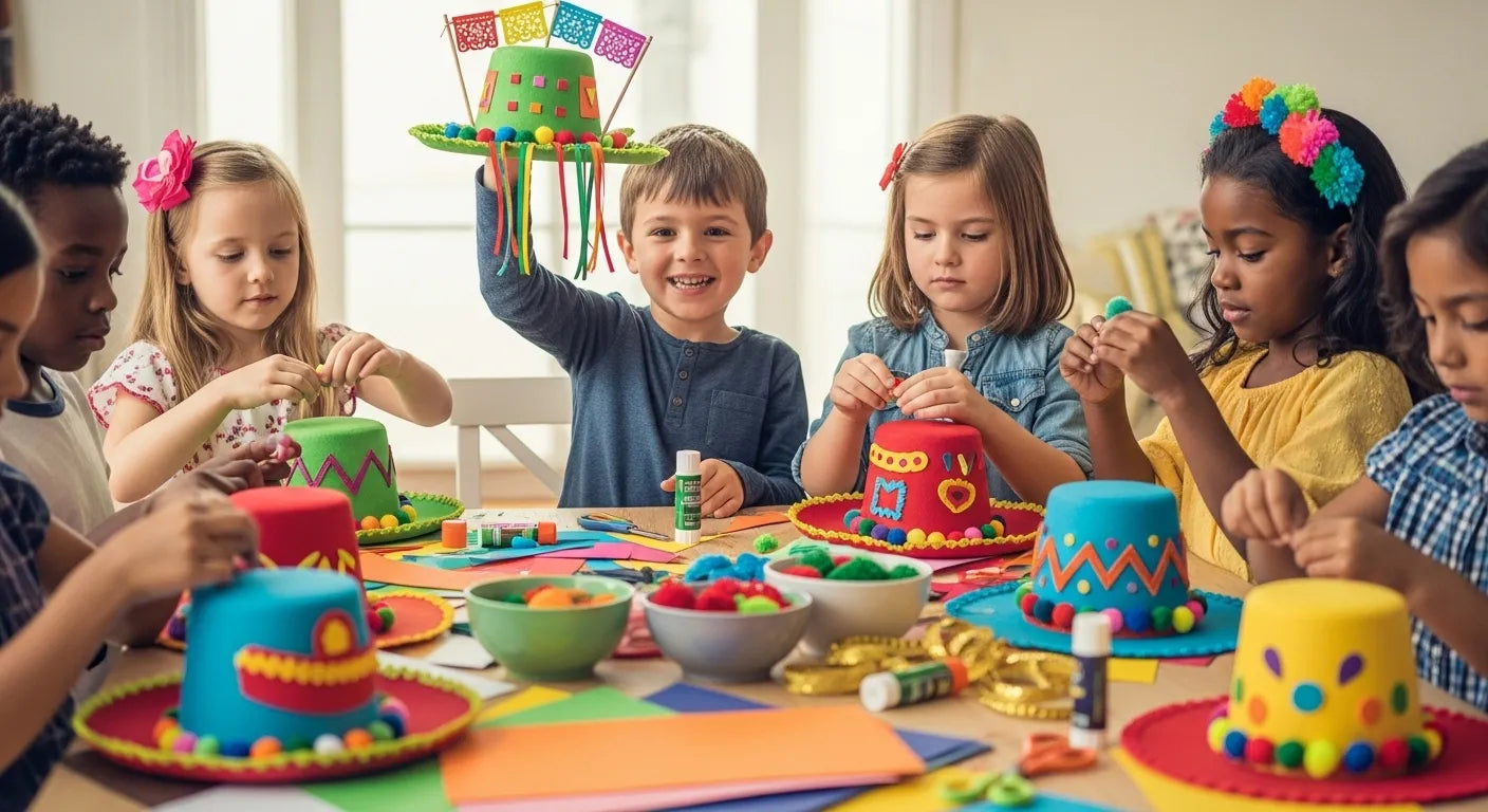 Crafting Joy: Festive Cinco de Mayo Hats for Kids | I'm the Chef Too