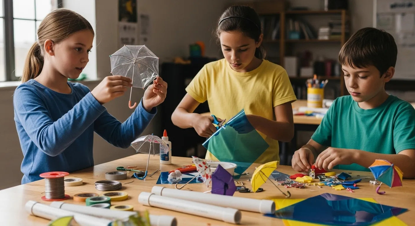 Crafting Your Own Umbrella: A STEM Challenge for Kids | I'm the Chef Too