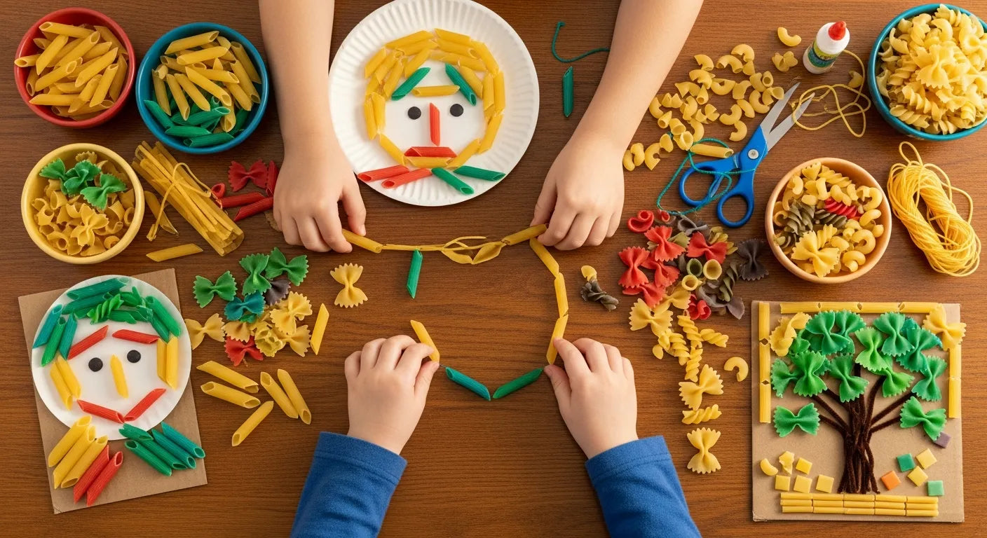 crafts using pasta