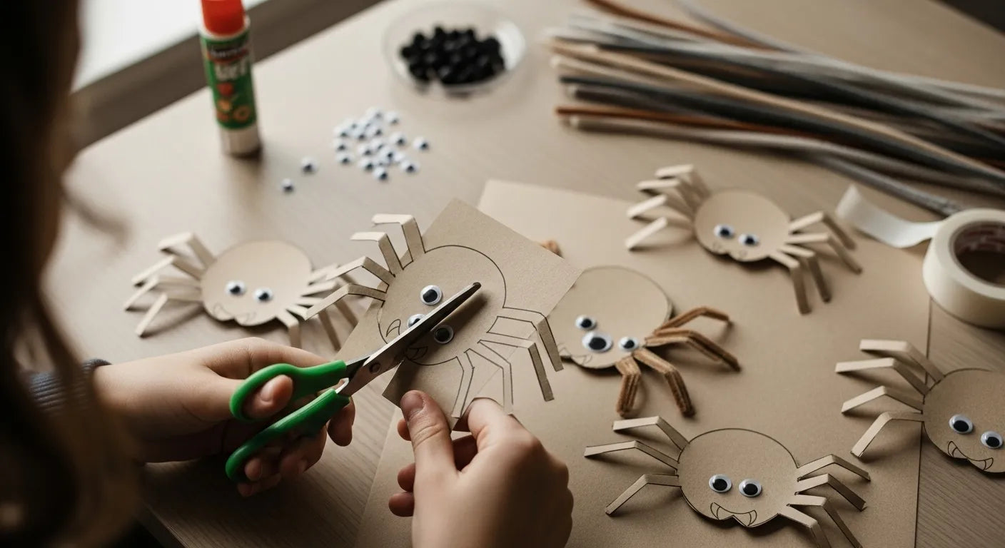 Creepy-Crawly Fun: The Best Paper Spider Craft for Kids | I'm the Chef Too