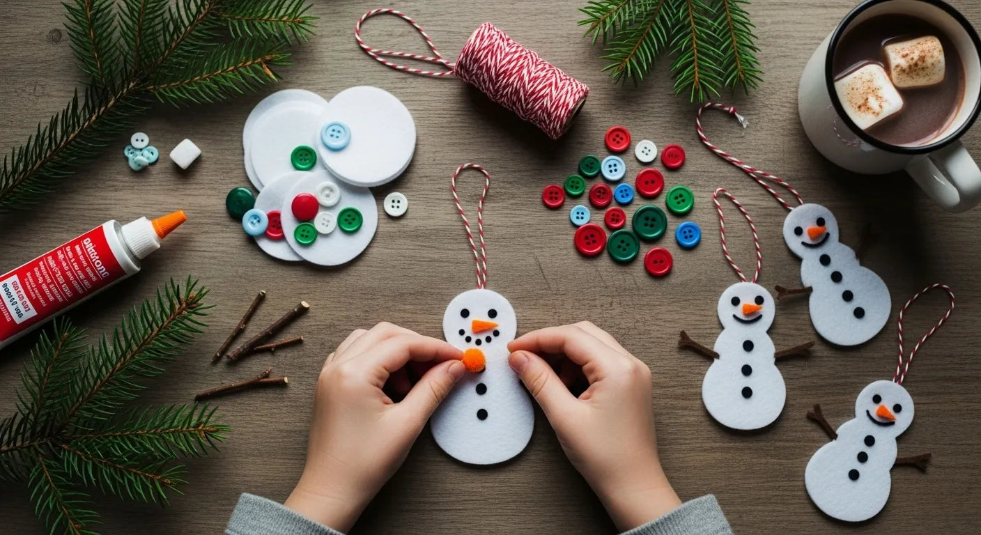 DIY Snowman Ornament Craft for Kids: Winter Fun | I'm the Chef Too
