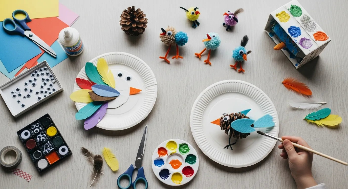 Easy Bird Crafts for Kids: Creative Fun at Home | I'm the Chef Too