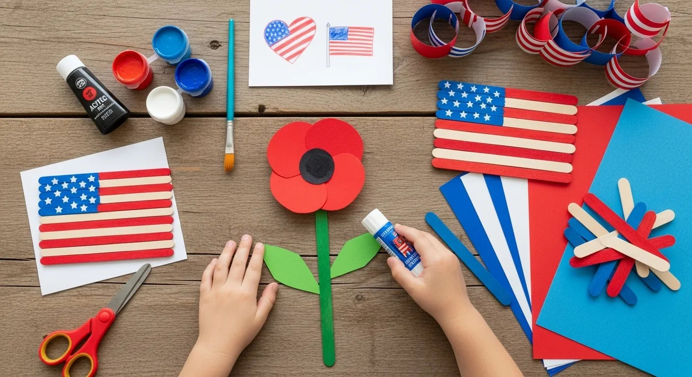 Easy Memorial Day Crafts for Kids: Honoring Heroes with Heartfelt ...