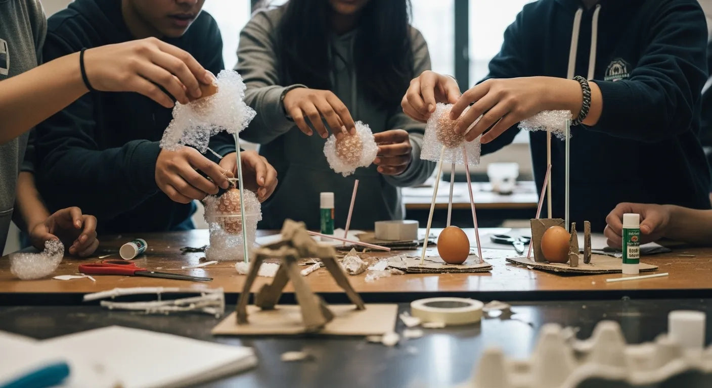 Egg Drop STEM Challenge: Engineer Safe Landings | I'm the Chef Too