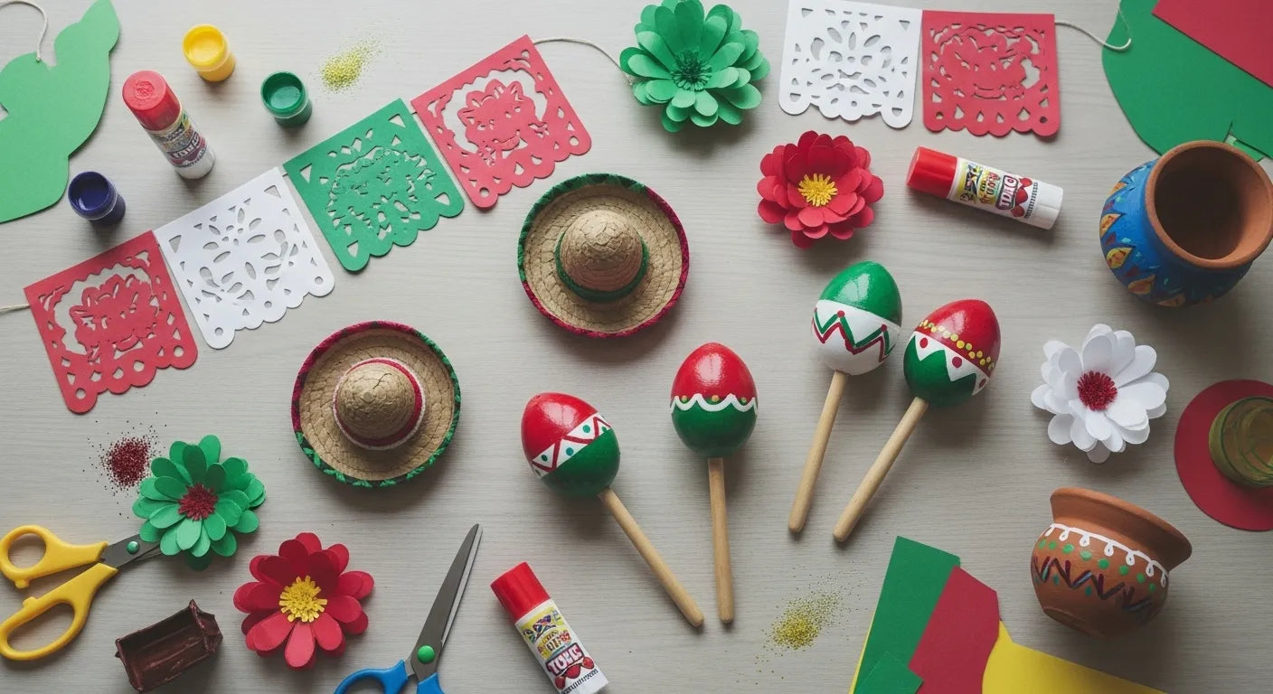 Festive Mexican Independence Day Crafts for Kids | I'm the Chef Too