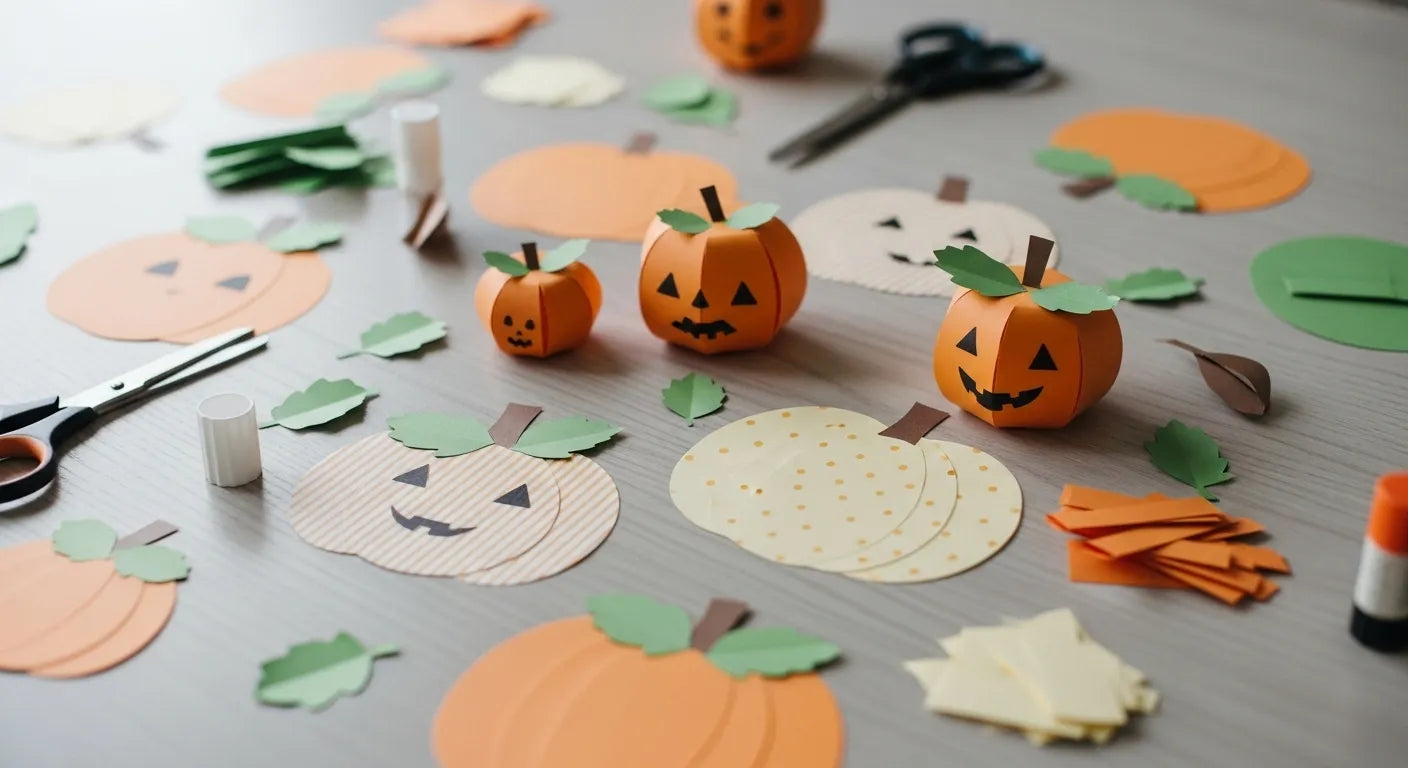 Festive Pumpkin Paper Craft for Kids | I'm the Chef Too