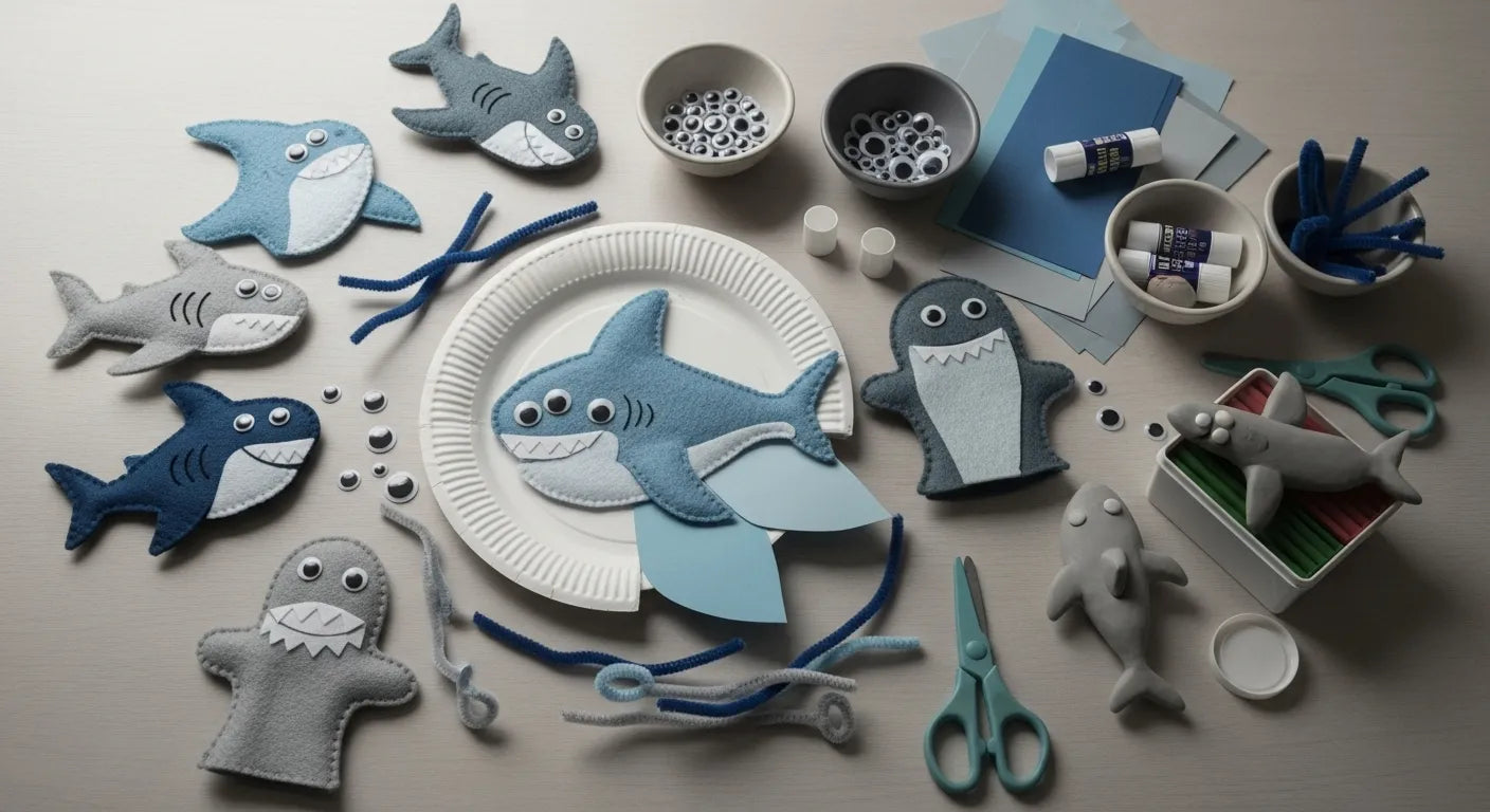Fin-tastic Fun: Easy Shark Crafts for Kids | I'm the Chef Too
