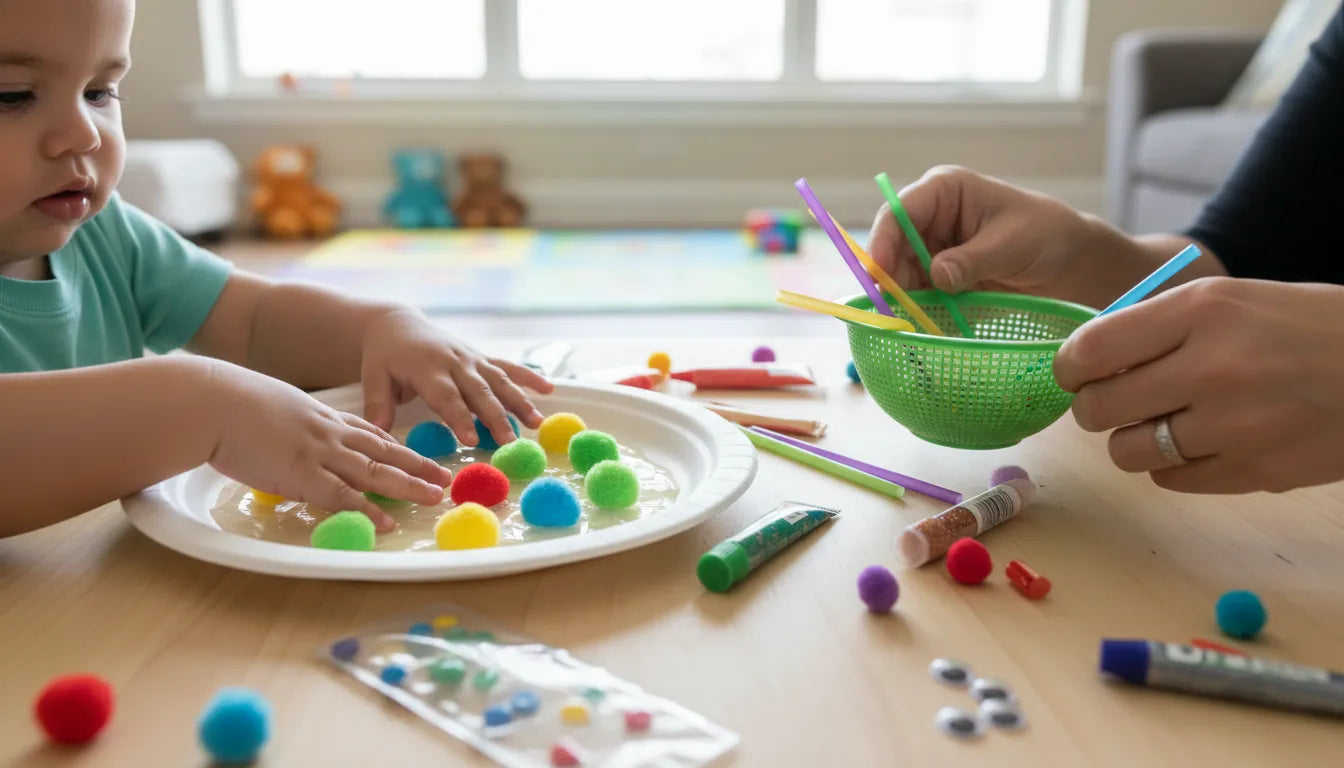 Fun and Easy Dollar Store Toddler Activities | I'm the Chef Too