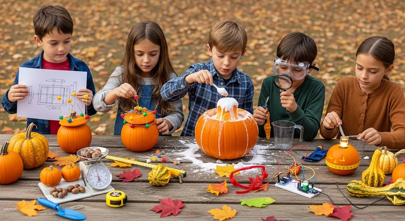Fun Fall STEM Pumpkin Challenges for Kids | I'm the Chef Too