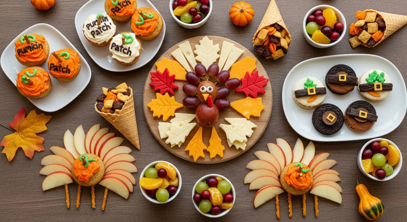 Fun Thanksgiving Snacks for Kids' Party | I'm the Chef Too