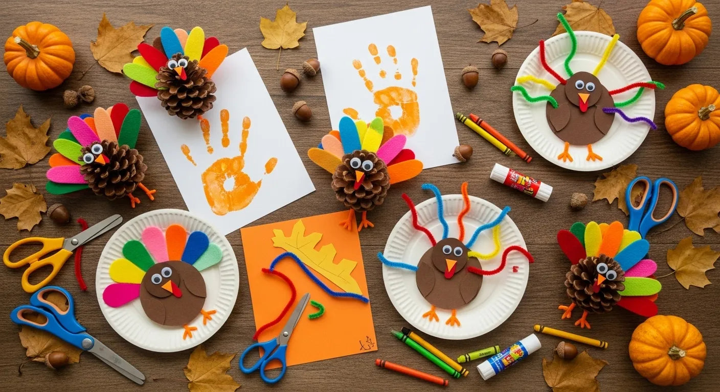 Gobble Up Fun: Thanksgiving Turkey Crafts for Kids | I'm the Chef Too