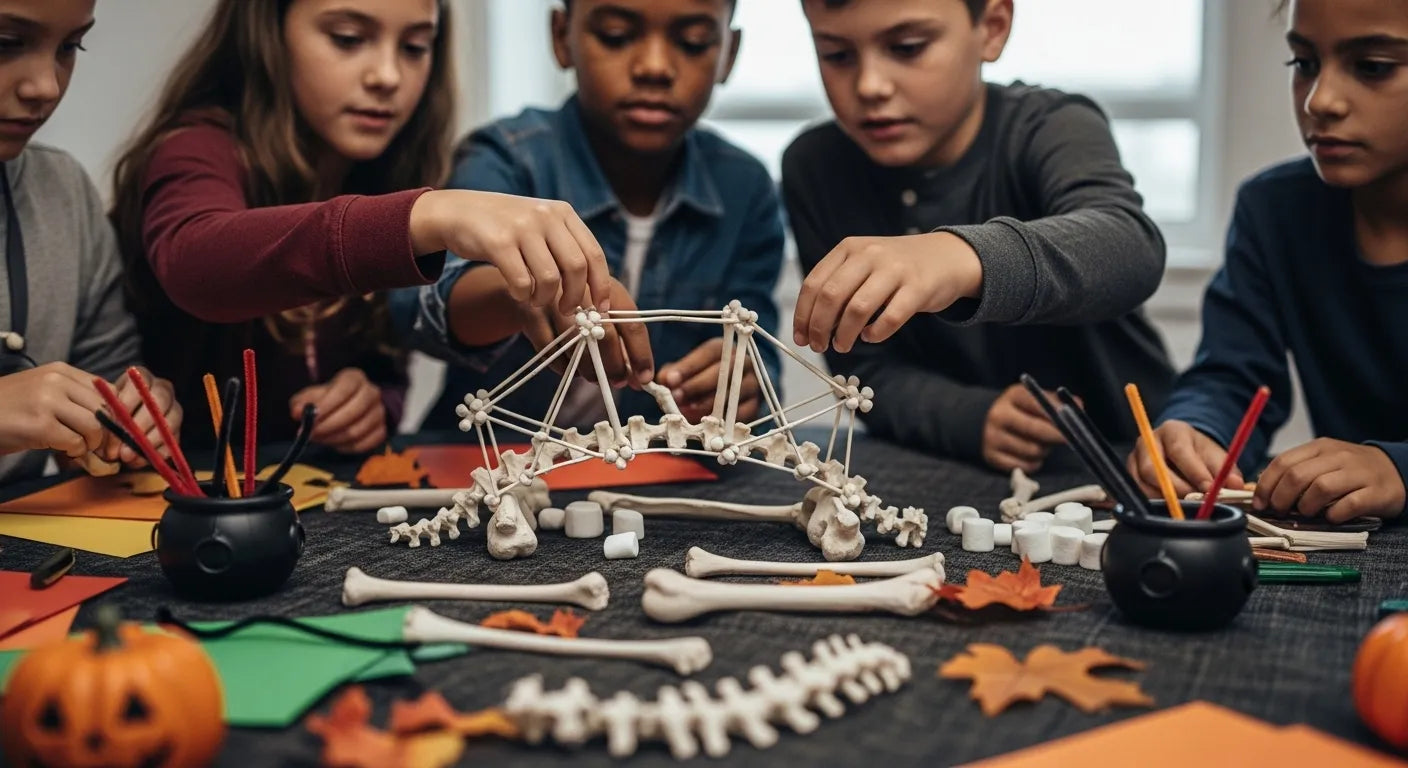 Halloween STEM Challenge: Bone Bridge Engineering for Kids | I'm the ...