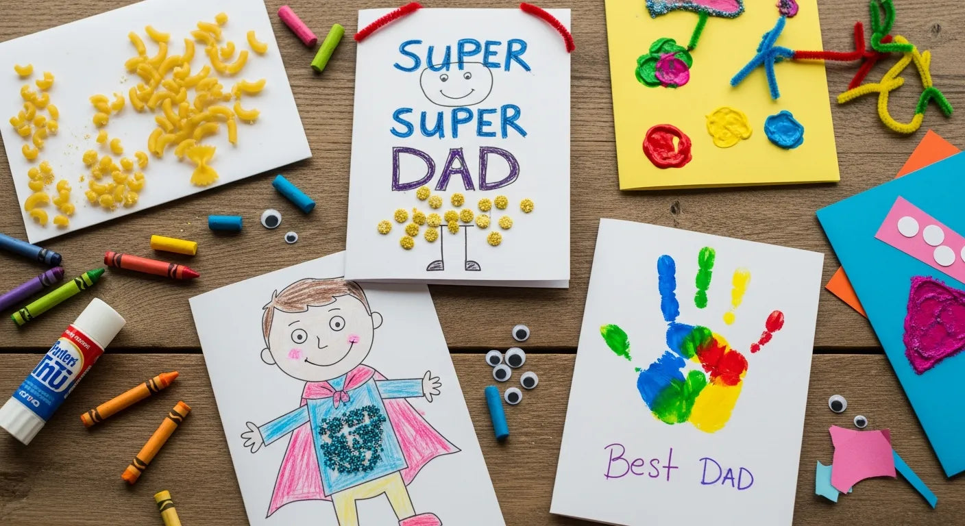 Handmade Father's Day Card Crafts for Kids | I'm the Chef Too