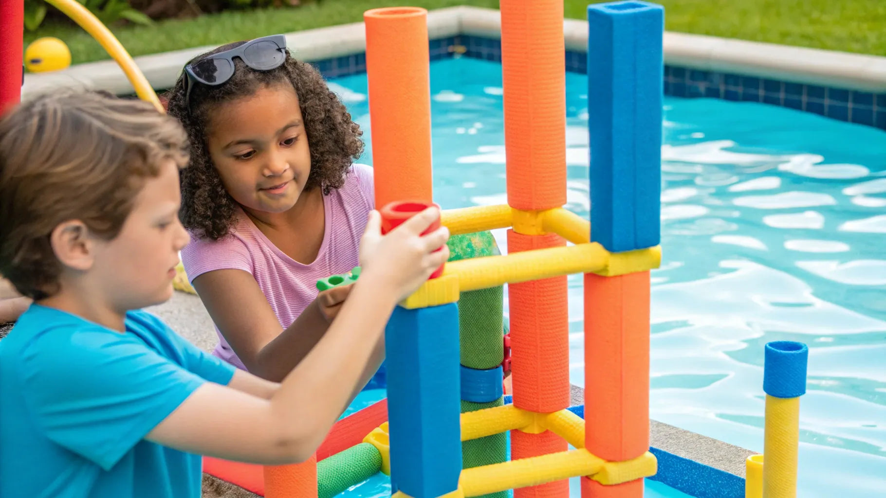 Hands-On Pool Noodle STEM Activities for Creative Kids | I'm the Chef Too