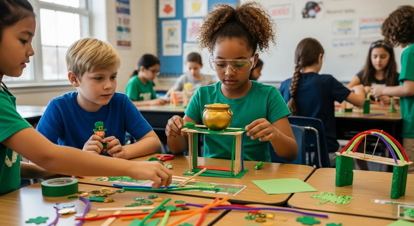 Leprechaun STEM Challenge: St. Patrick's Day Fun | I'm the Chef Too