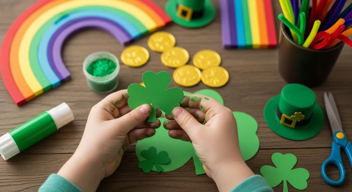 Lucky Learner Crafts: Easy St. Patrick's Day Fun | I'm the Chef Too