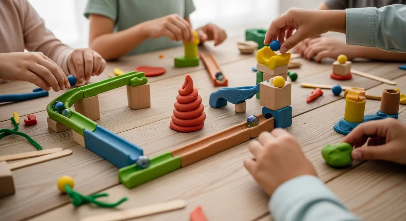 Marble & Playdough STEM Challenges: Build & Learn | I'm the Chef Too