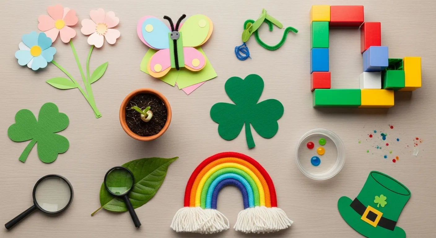 March Kid Crafts: Spring, St. Patrick's, & STEM Fun | I'm the Chef Too