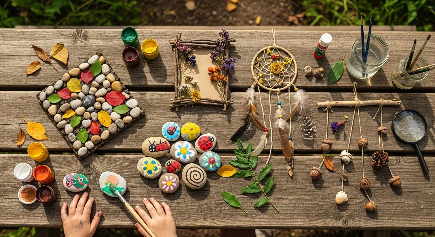 Creative Nature Art Crafts for Kids: STEM & Outdoor Art