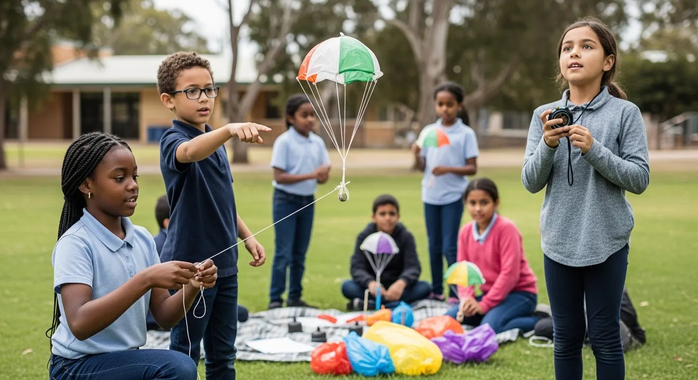 Parachute STEM Challenge: Explore Air & Gravity | I'm the Chef Too