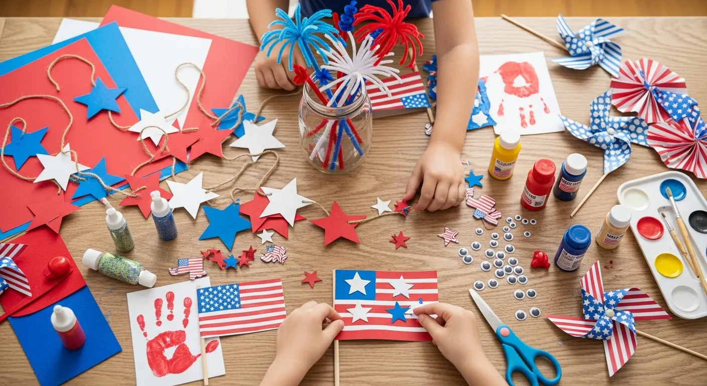Patriotic 4th of July Crafts for Kids | I'm the Chef Too