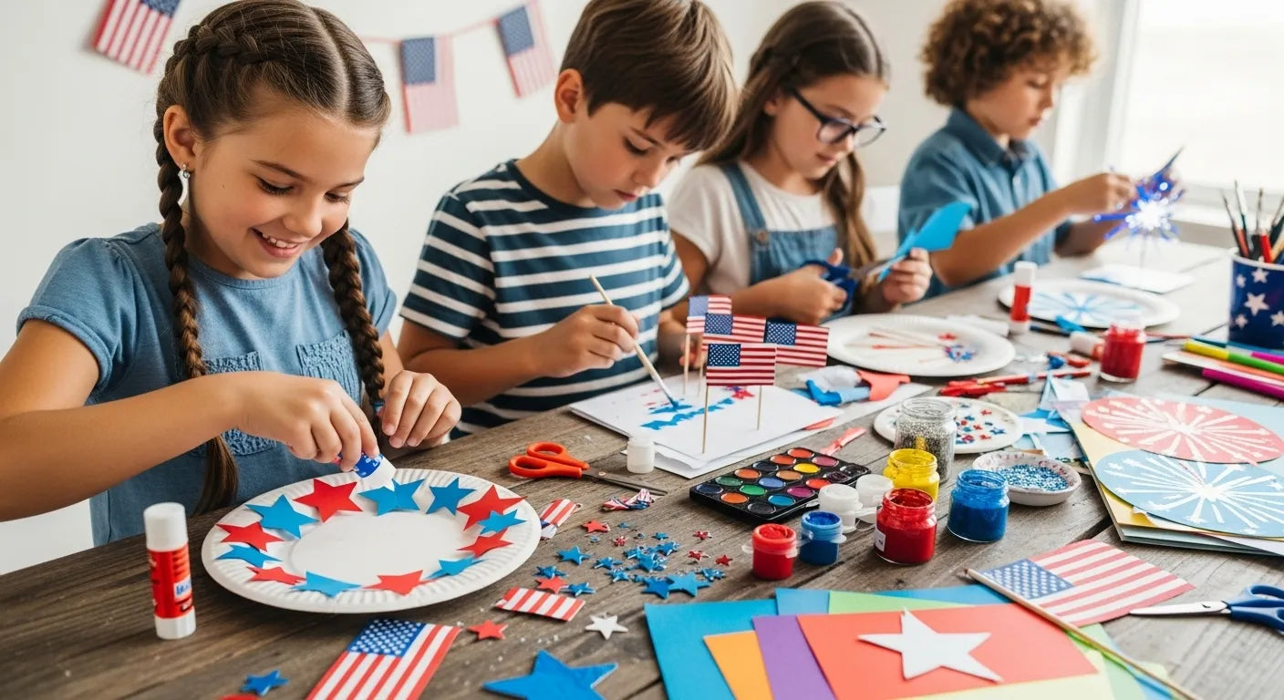 Patriotic Fun: Engaging Independence Day Crafts for Kids | I'm the Chef Too