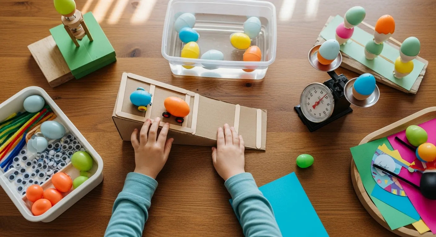 Plastic Egg STEM Challenges: Fun Experiments for Kids | I'm the Chef Too