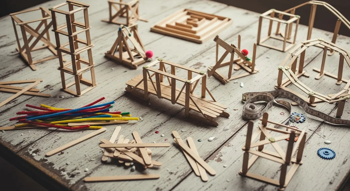 Popsicle Stick STEM Challenges for Kids | I'm the Chef Too
