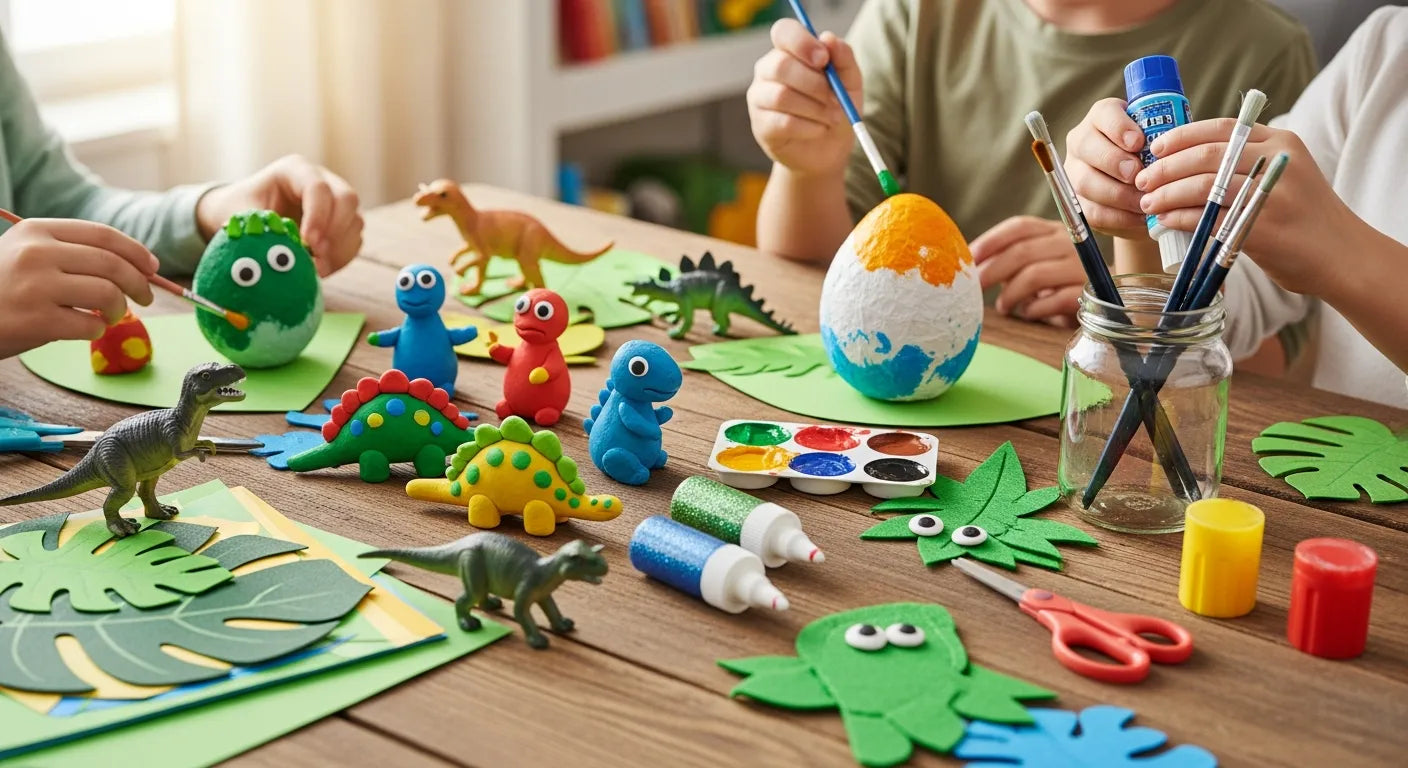 Prehistoric Playtime: Engaging Dinosaur Crafts for Kids | I'm the Chef Too