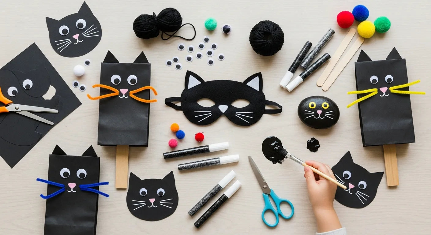 Purr-fect Black Cat Crafts for Kids: Creative Fun Beyond Halloween | I ...