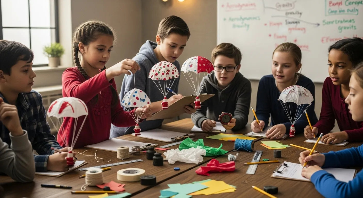 Santa's Safe Landing: A Festive Parachute STEM Challenge | I'm the Chef Too