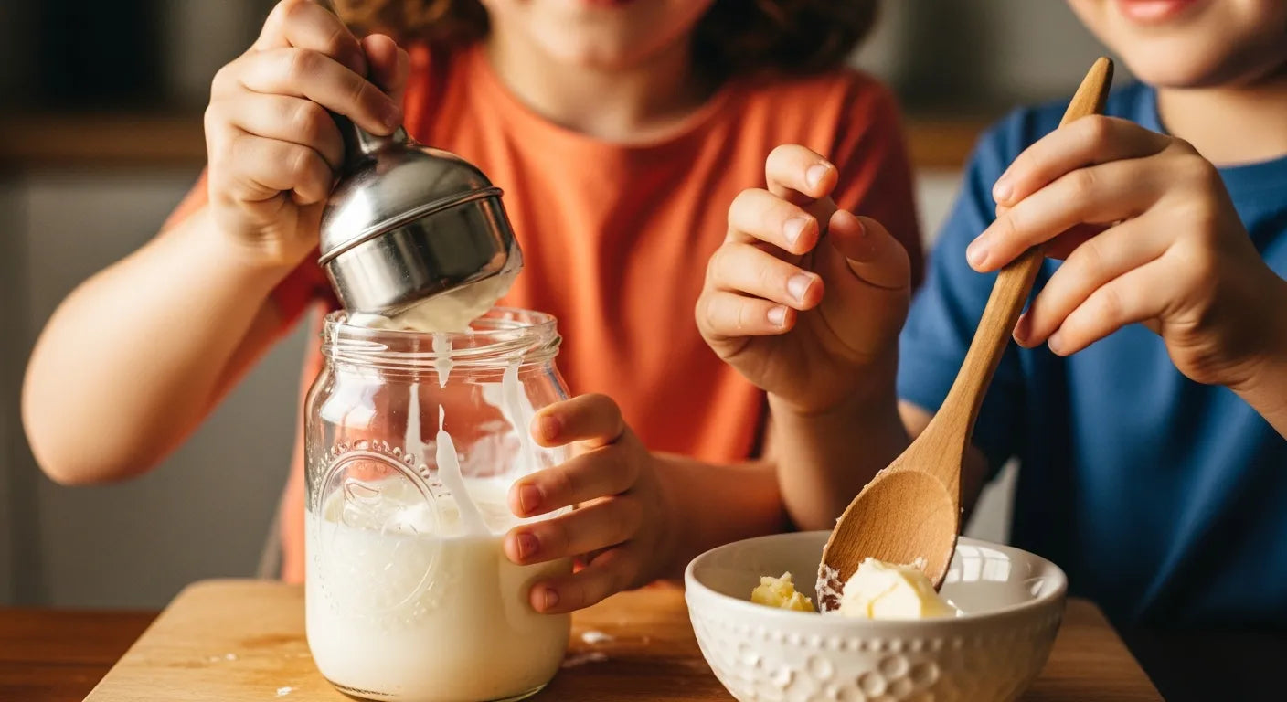 Shake It Up: How to Make Butter with a Kids Experiment | I'm the Chef Too