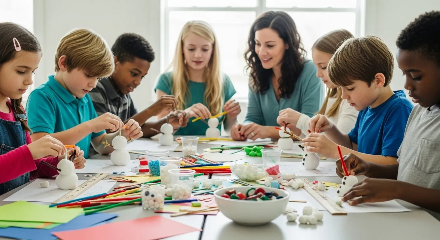 Snowman STEM Challenge: Building Fun & Brain Power | I'm the Chef Too