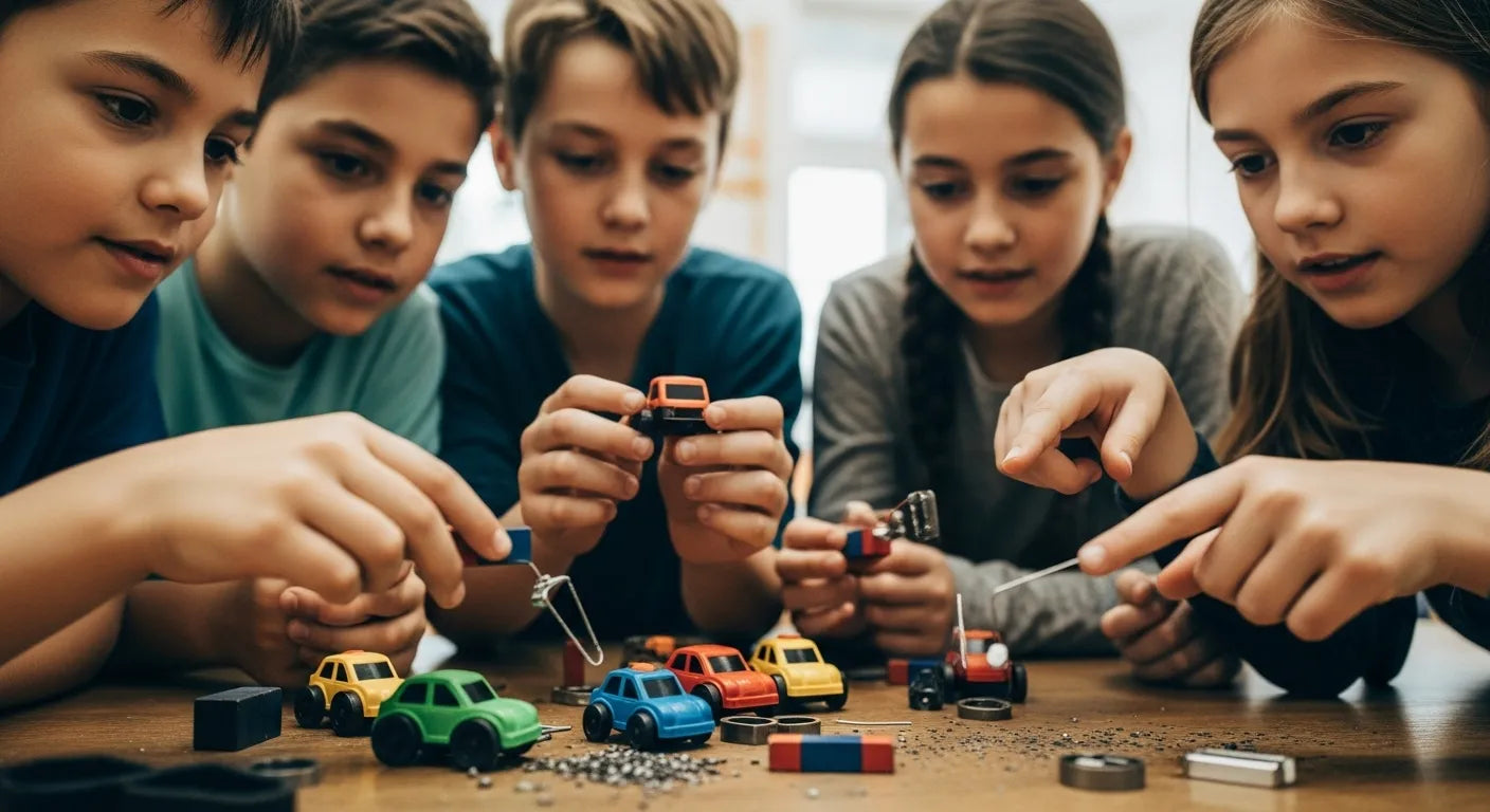 Spark Curiosity: Magnetic Car STEM Projects for Kids | I'm the Chef Too