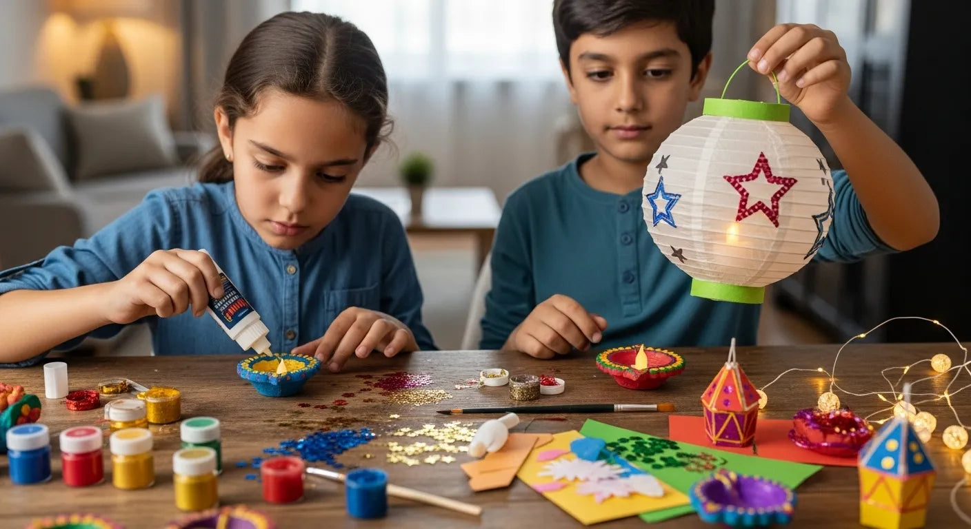 Sparkling Diwali Kids Crafts for Light & Learning | I'm the Chef Too