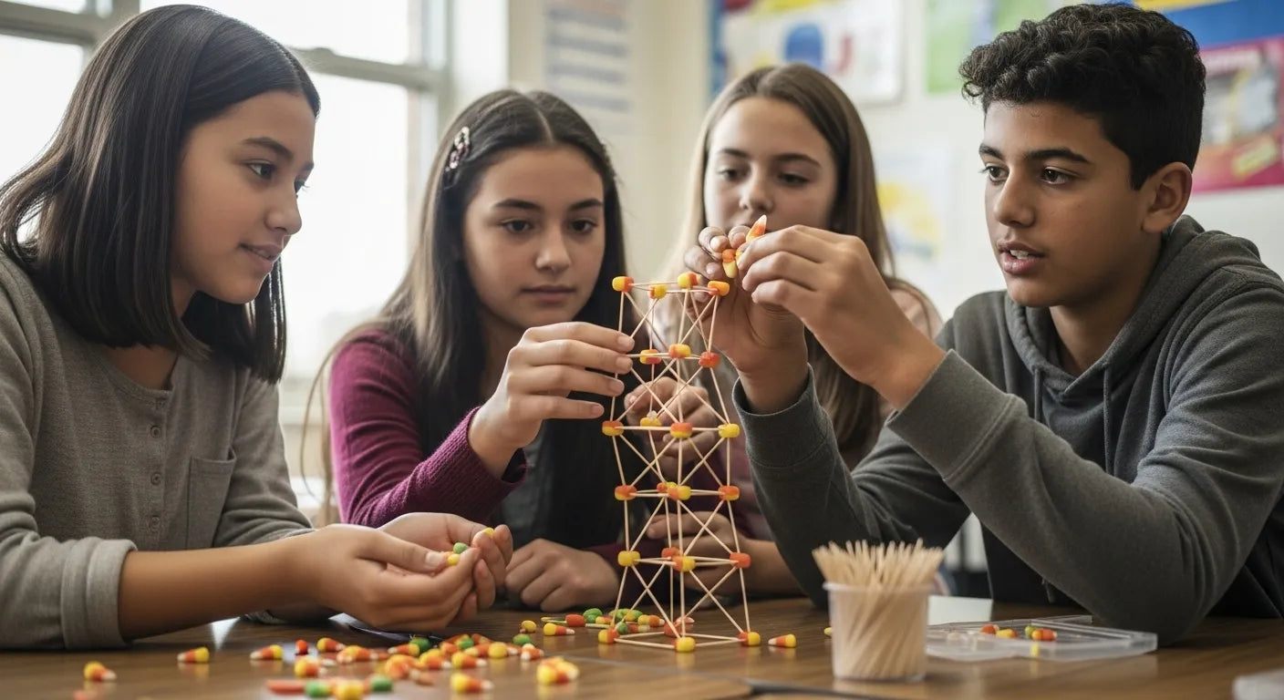 Sweet STEM: Candy Corn Tower Challenge | I'm the Chef Too