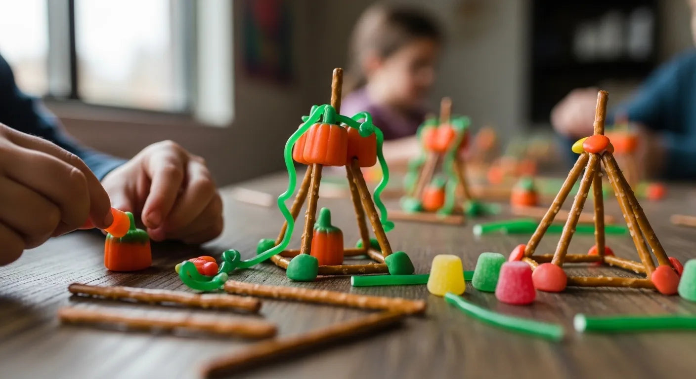 Sweet Structures: The Candy Pumpkin STEM Challenge | I'm the Chef Too