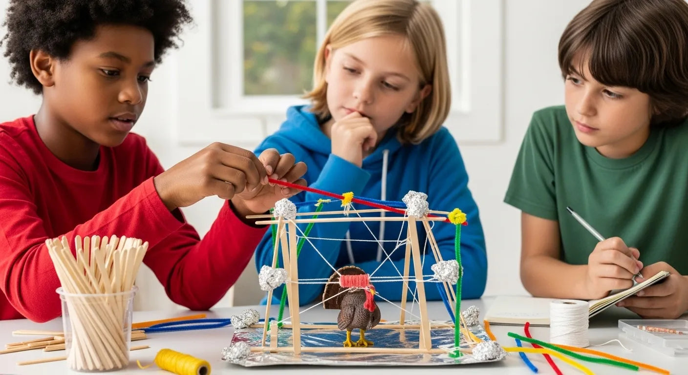 Thanksgiving Turkey Cage STEM Challenge: Creative Fun for Kids | I'm ...