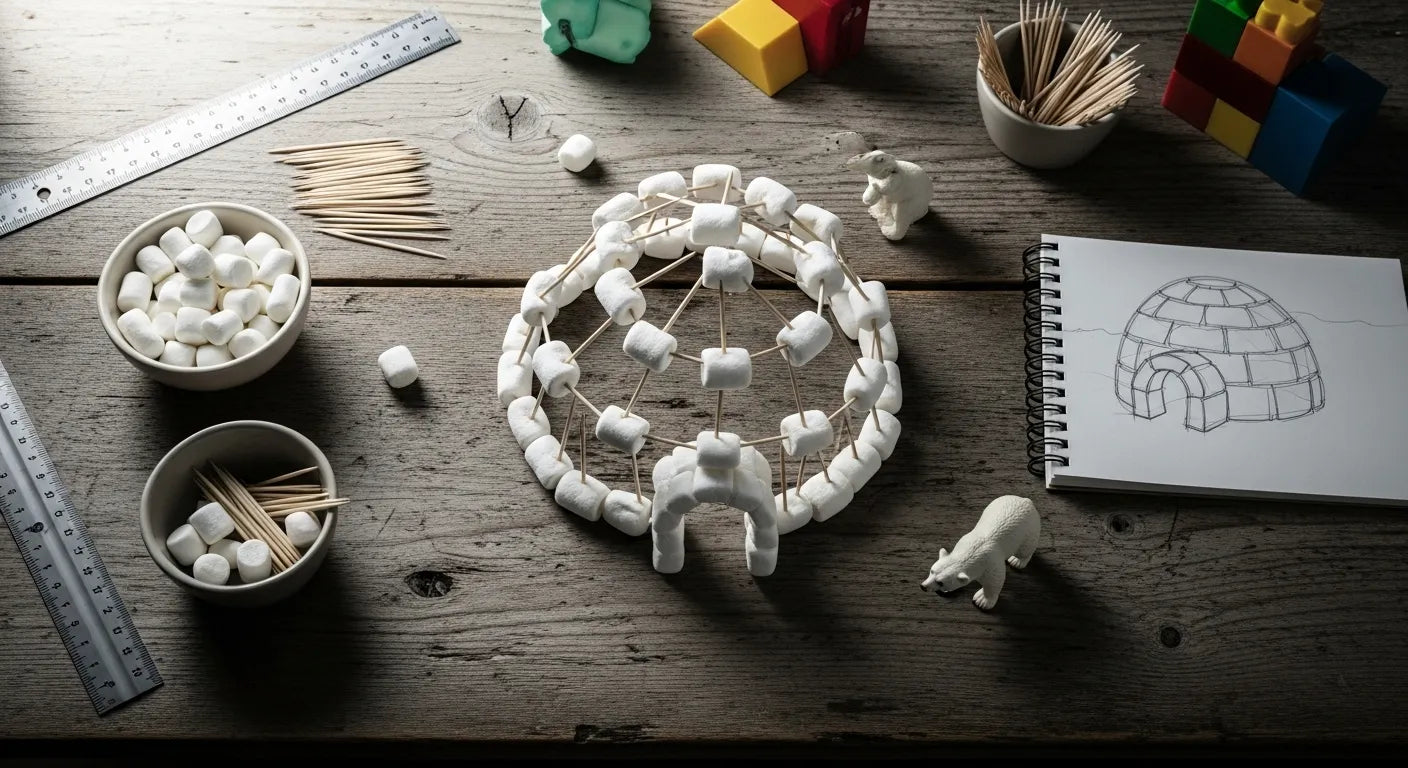 The Marshmallow Igloo STEM Challenge: Arctic Fun! | I'm the Chef Too
