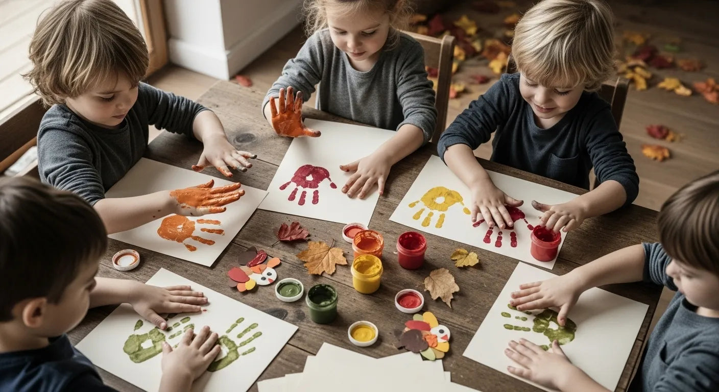 Tiny Hands, Big Art: Joyful Kids Fall Handprint Crafts | I'm the Chef Too