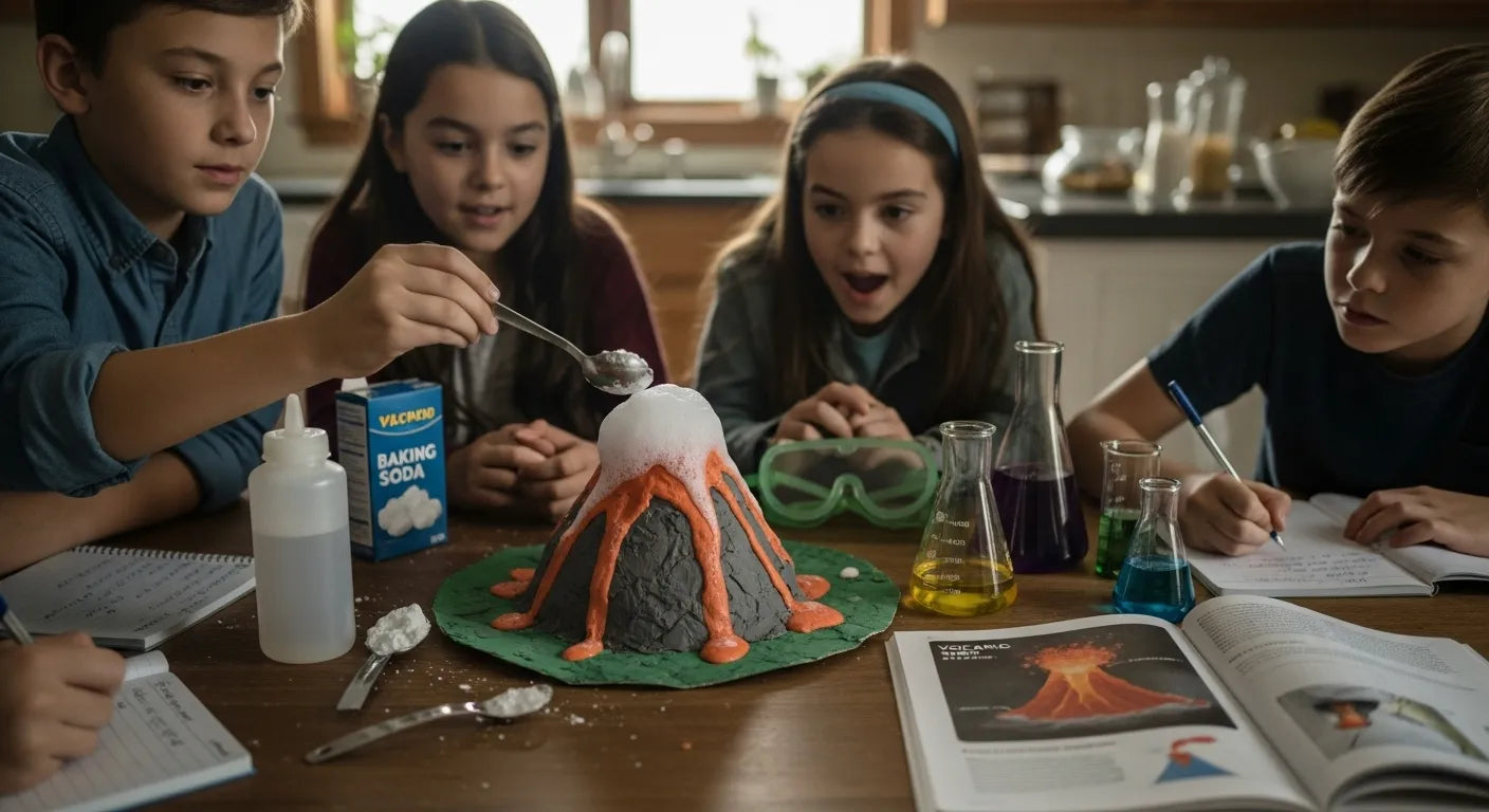 Volcano STEM Challenge: Erupting Fun & Learning at Home | I'm the Chef Too