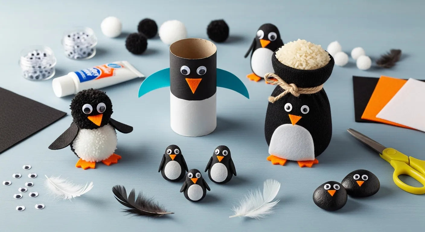 Waddle into Fun: Easy Penguin Crafts for Kids | I'm the Chef Too