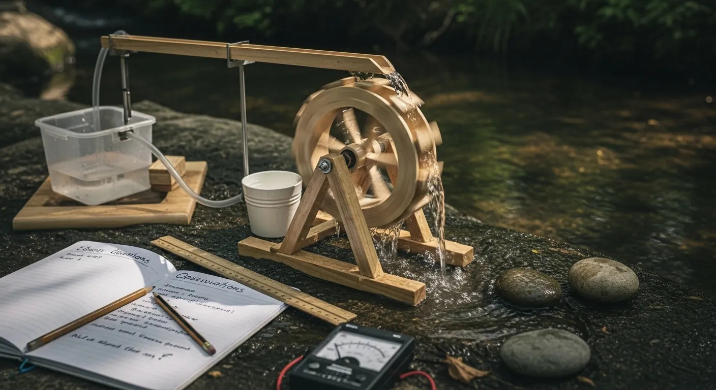 Water Wheel STEM Project: Harnessing Hydro Power Fun | I'm the Chef Too